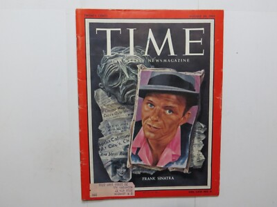 1955 AUGUST 29 TIME MAGAZINE - FRANK SINATRA NX | eBay