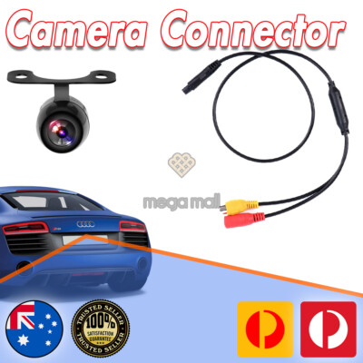 Car Reverse Backup Camera 4-Pin Male To Female Connector RCA CVBS Wire ...