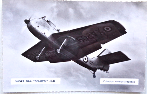 cpsm SHORT SB 6 "SEAMEW" GB Collection Aviation Magazine | eBay