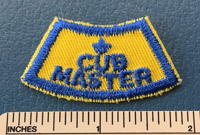 Vintage CUB MASTER Boy Scout Leader Segment PATCH Rocker BSA Uniform ...