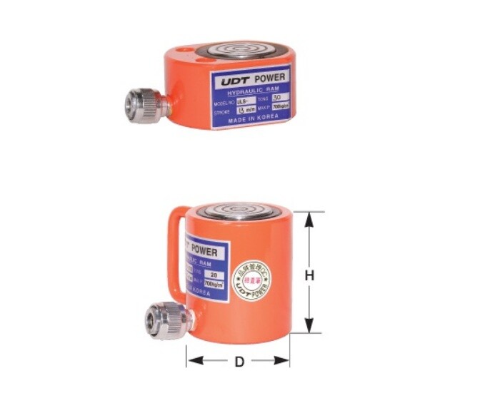 UDT POWER URS-104 (10T x 25mm) Hydraulic Short Ram Jack Tons 10T Stroke ...