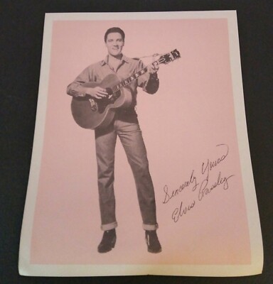"Elvis Presley" Signed Photo "Print" 8x10in 1964 Vintage Authentic A#2 ...