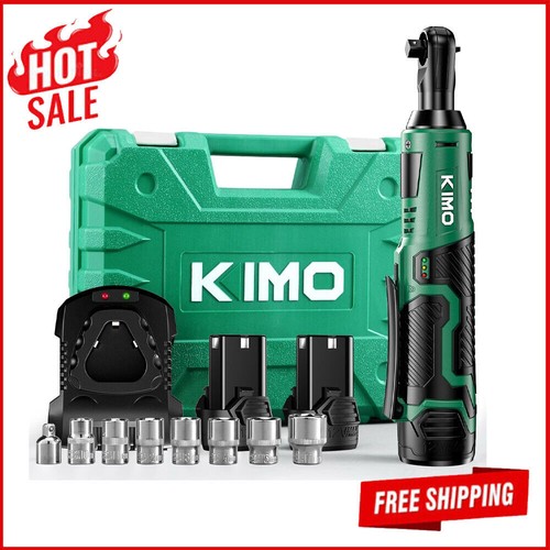 Cordless Electric Ratchet Wrench Set Variable Speed Trigger W/ 8 ...