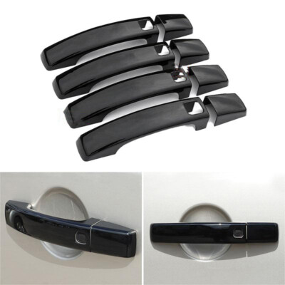 Glossy Black 8x Exterior Door Handle Pull Cover For Land Rover Range ...