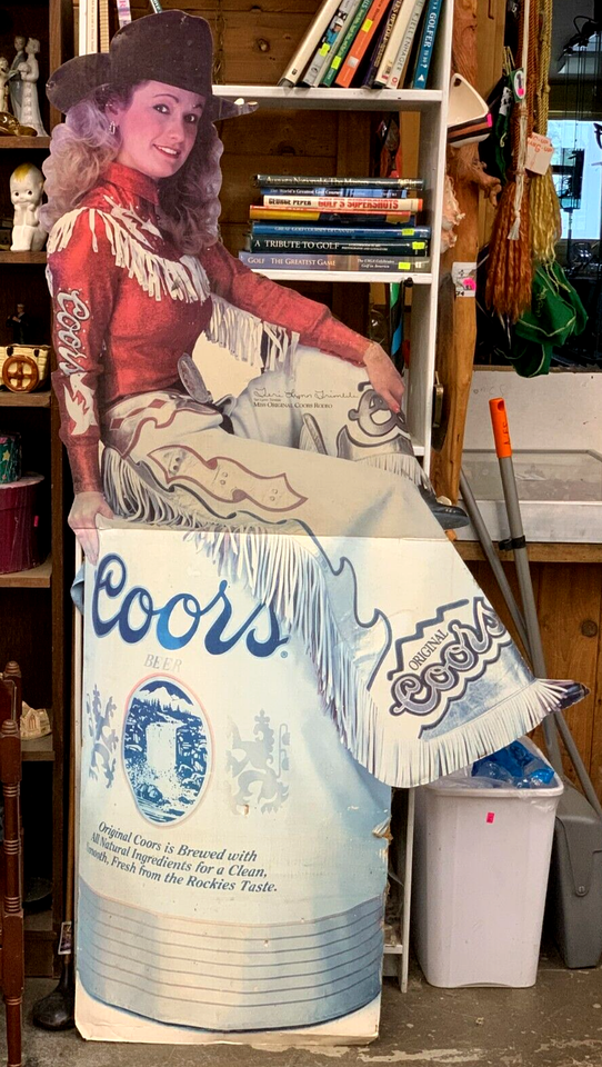 1992 COORS BEER ~ Life Size Cardboard Standee ~ Terri Lynn Trimble | eBay