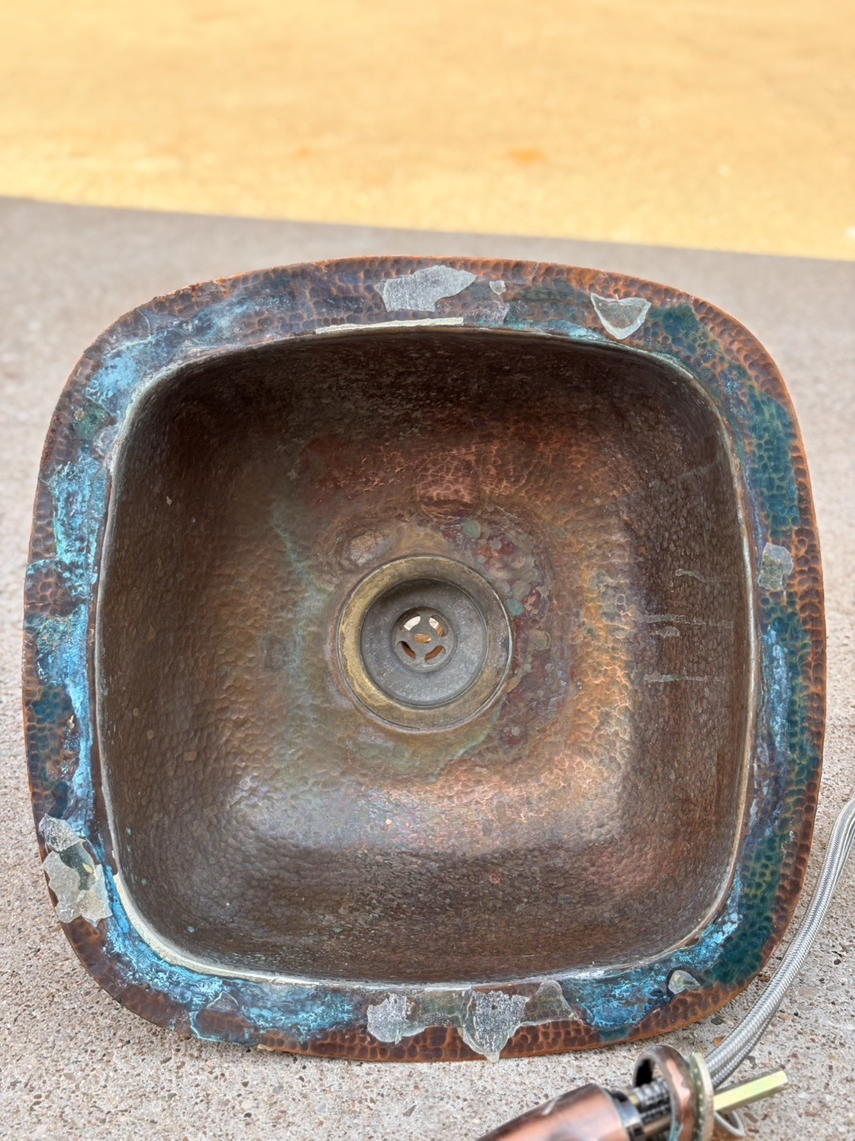 Hammered Antique Copper Finished Bar/Prep Sink w/Antique Copper Bar ...