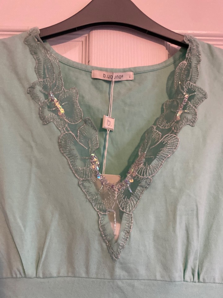 green v neck top | eBay UK