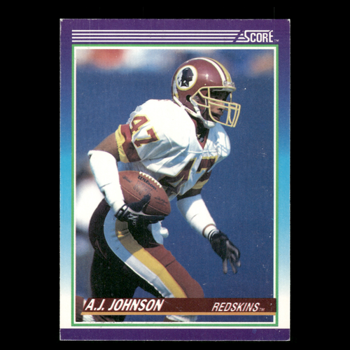 A.J. Johnson #157 1990 Score Washington Redskins Football Card NFL | eBay