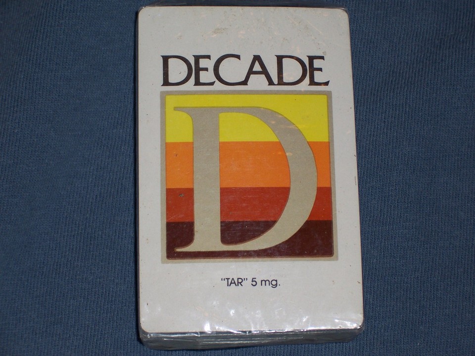 Vintage DECADE Cigarettes Playing Cards SEALED Stardust NOS | eBay