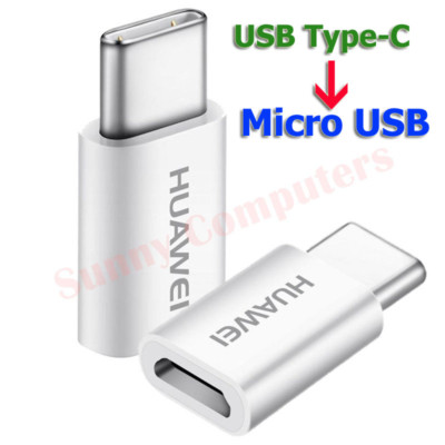 Original USB 3.1 Type-C to Micro USB Adapter Converter For Huawei P20 ...