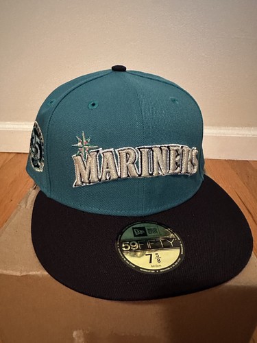 Hat Club Seattle Mariners Jersey Script 7 5/8 Fitted Brand New | eBay