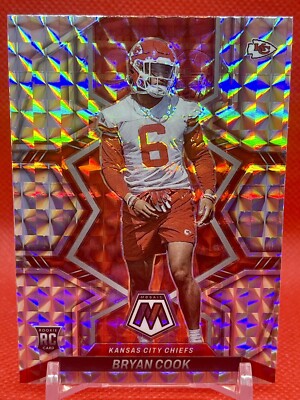 Bryan Cook 2022 Panini Mosaic Football Silver #397 Kansas City Chiefs 🔥 ...