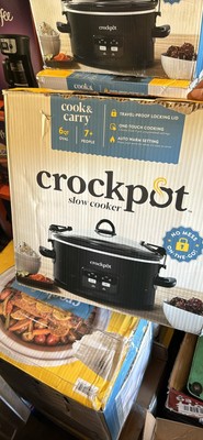 Crock-Pot 6qt Cook & Carry One Touch Programmable Slow Cooker Matte ...