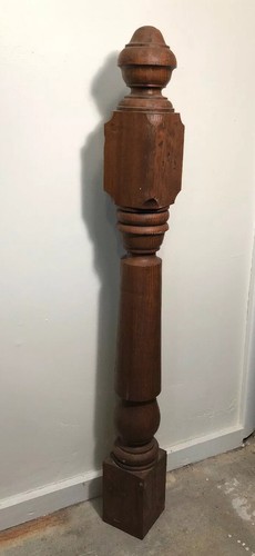 Jan 2029 Antique Oak Corner Newell Post | eBay