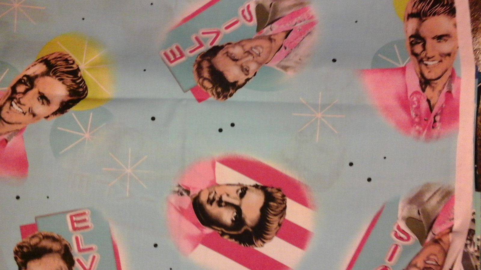 Elvis Presley Fabric NEW HALF YARD VIP Cranston~ Shamson & Son ~ I ...