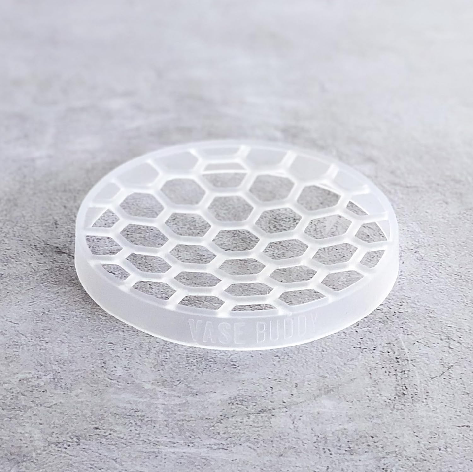 Vase Buddy, Reusable Silicone Flower Arranging Grid, Stretches over the ...