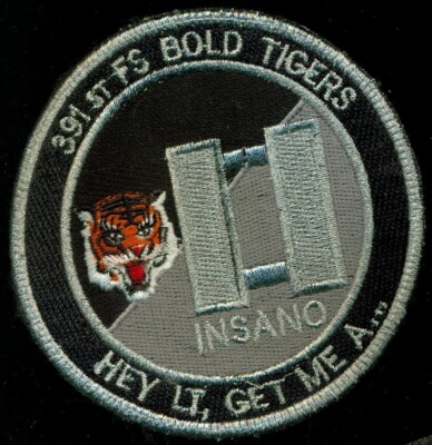 USAF 391st Fighter Squadron Bold Tigers Insano Patch SK-3 | eBay