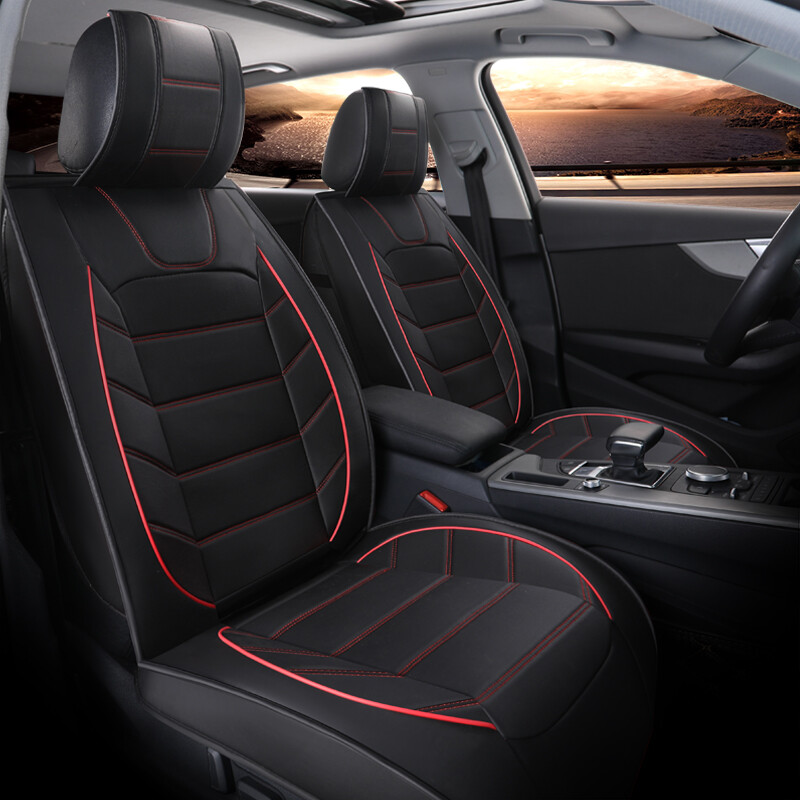 For Chevy Silverado 1500 GMC Sierra 2007-2021 Leather Car Seat Cover ...