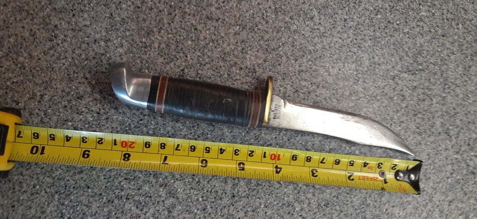 VINTAGE WESTERN L 66 D FIXED BLADE KNIFE WITH SHEATH | eBay