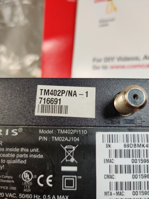 ARRIS Touchstone TM02DJ104 Telephony VoIP Cable Modem for sale online ...