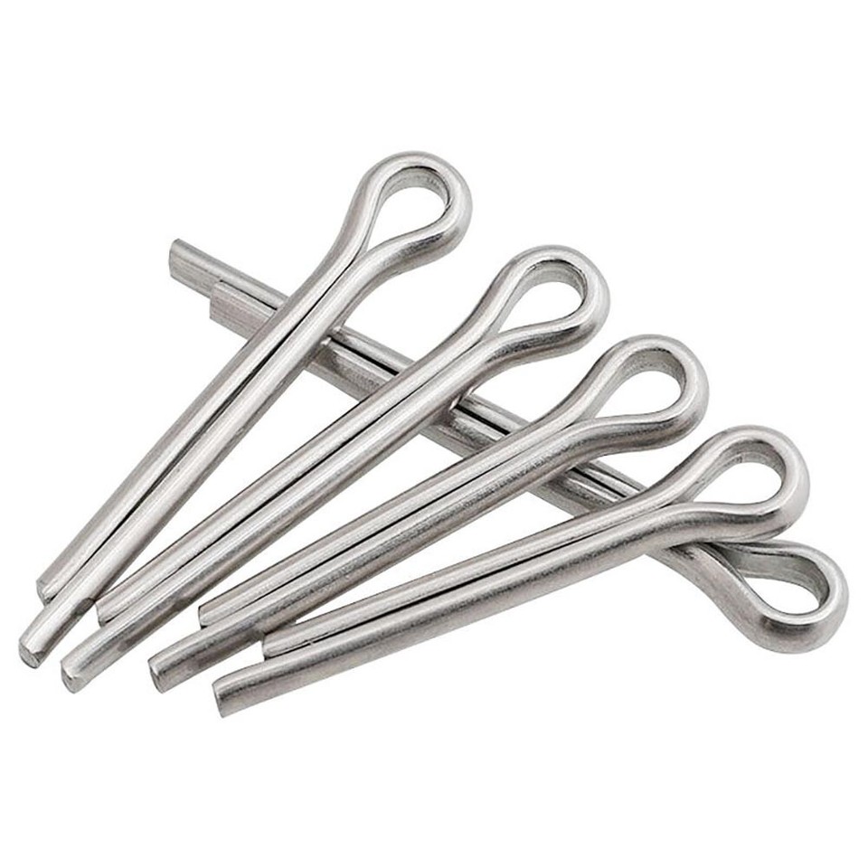 Cotter Split Pins M3 M3.2 M4 M5 A2/304 Stainless Steel DIN 94 Clevis ...