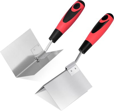 Drywall Corner Tool 2 PC,SUMED 4-1/2'' Inside & Outside Stainless Steel ...