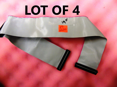 Lot of 4 - GENERIC PC IDE Dual Device Ribbon Cable 40 Pin, 2 Connector ...