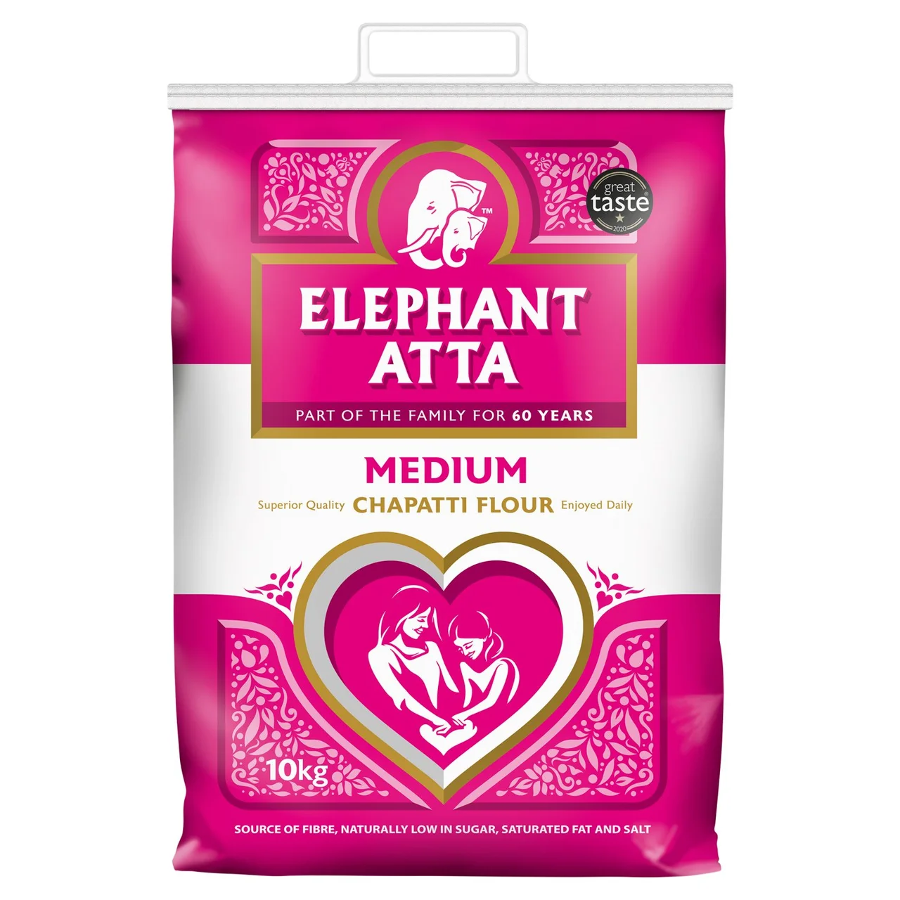 Elephant Atta Medium Chapatti Flour 10kg | Pakistani Wheat Atta | Soft ...