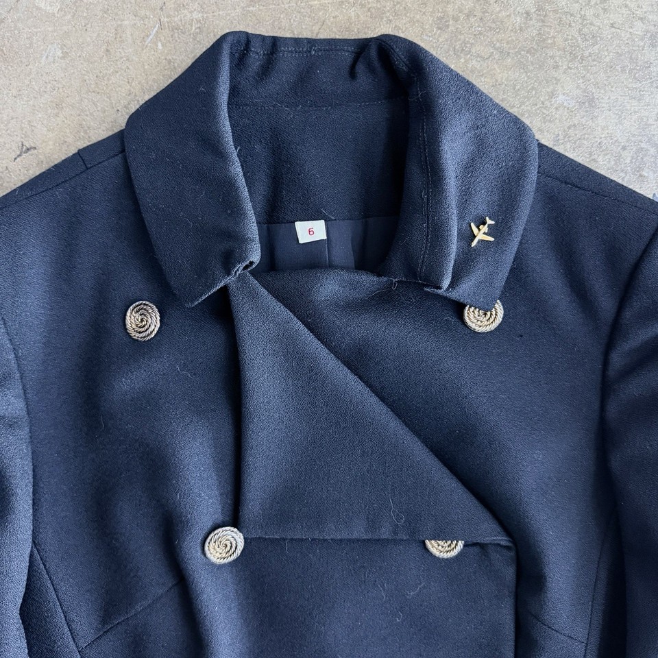 1968–70 Delta Airlines Lady Simpson Stewardess Uniform Suit Set by ...