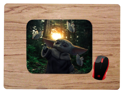 GROGU BABY YODA BUTTERFLIES MOUSE PAD HOME OFFICE GIFT STAR WARS ...