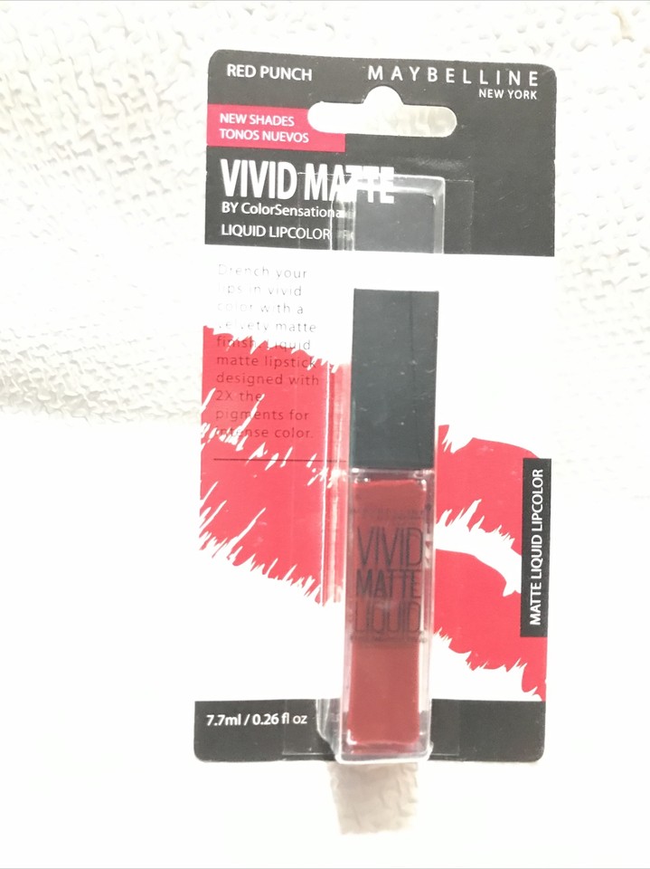 Maybelline New York Vivid Matte Red Punch Lip Crème 0.26 fl oz NEW | eBay