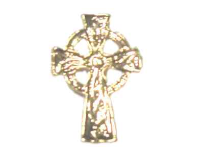Celtic Cross Gilt Lapel Pin Badge | eBay UK