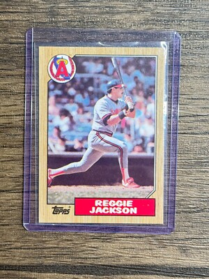 1987 Topps Reggie Jackson #300 Angels | eBay