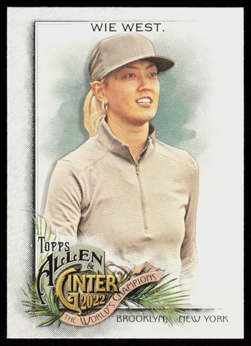 2022 Topps Allen & Ginter Michelle Wie West #231 BASEBALL GOLF | eBay