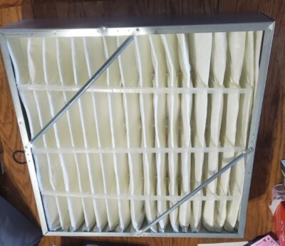 BOX OF 2 TRIDIM AIR FILTERS 5332434690 24x24x6 Metal Syn Pac R Cell Air ...