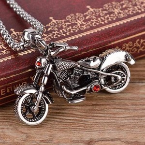 316L Stainless Steel Motorcycle Motorbike Pendant Biker Men's Punk ...
