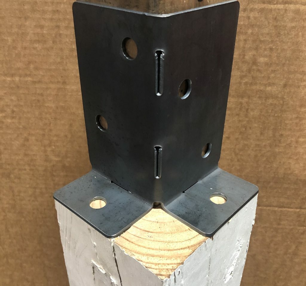 PostHugger™ 6x6 to 4x4 Post Adapter Brackets & Outside Corners! 1/8 ...