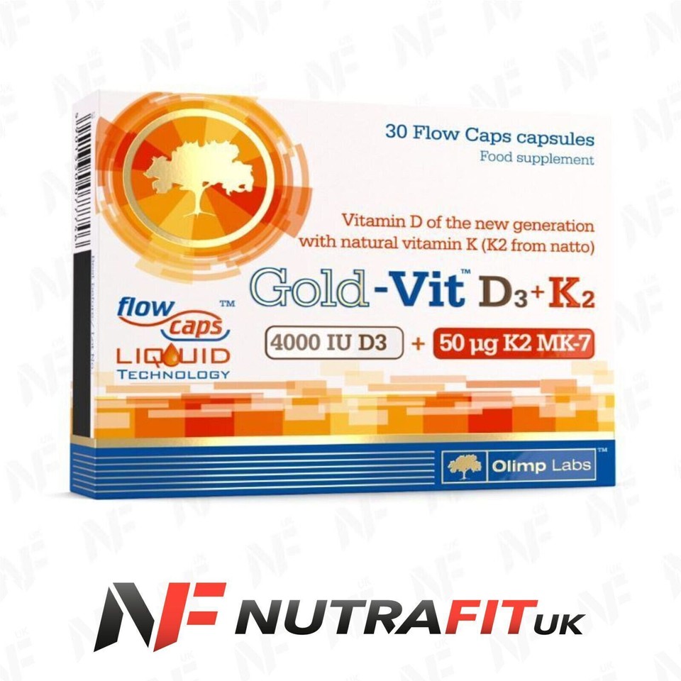 OLIMP GOLD-VIT D3+K2 4000IU immune system bones vitamin D K ALA 30 caps ...