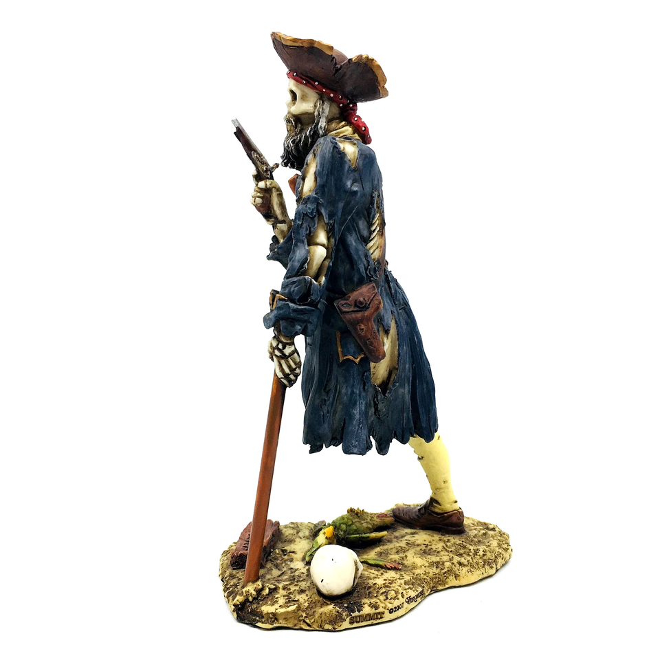 Skeleton The Pirate Captain John Silver Figurine | Summit Skeleton ...