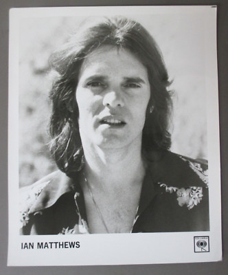 Ian Matthews black & white 8X10 glossy promo photo ORIGINAL Fairport ...