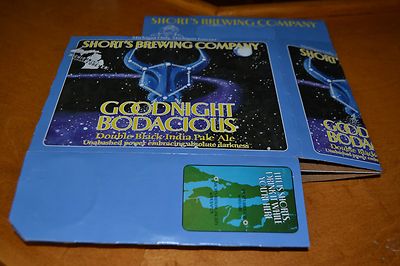 Short's Brewing Goodnight Bodacious Black DIPA Beer 6 Pack Carrier ...