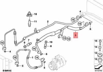 Genuine BMW E65 E66 Sedan Coolant Line Suction Pipe OEM 64539140728 | eBay