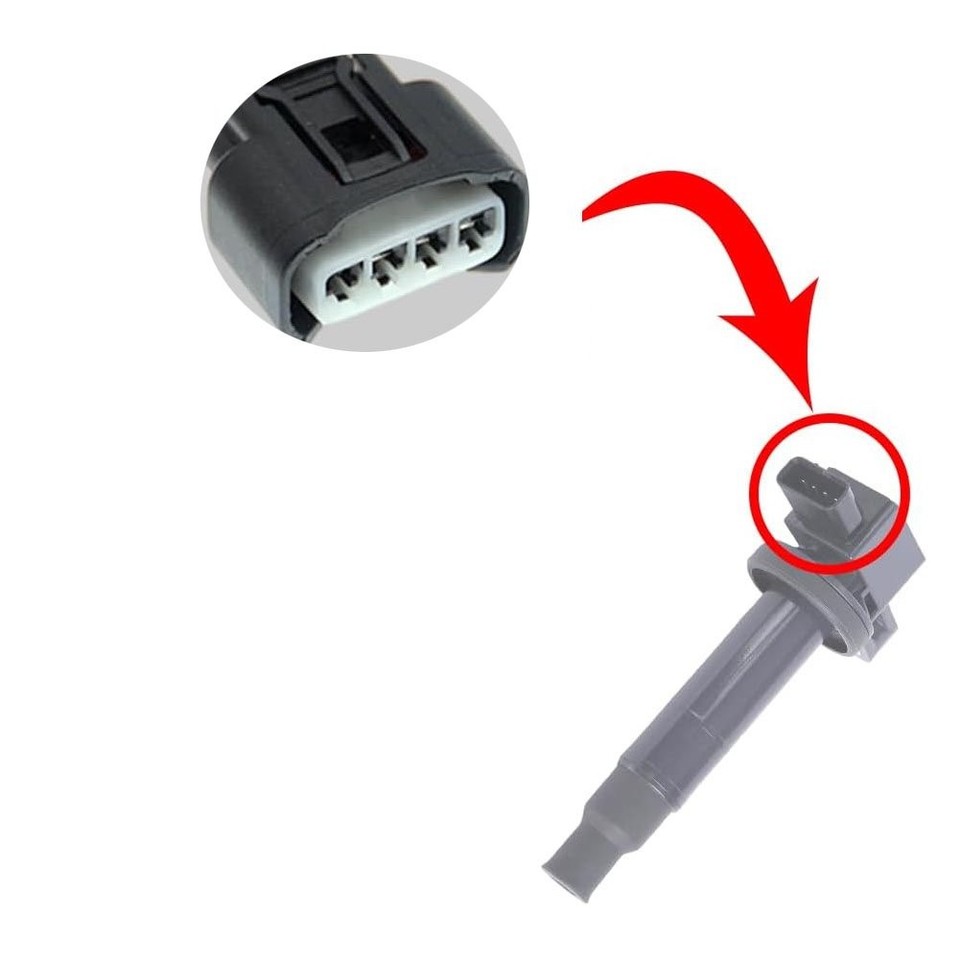 4x Ignition Coil Pigtail Connector Harness for 2001-2008 Toyota RAV4 ...