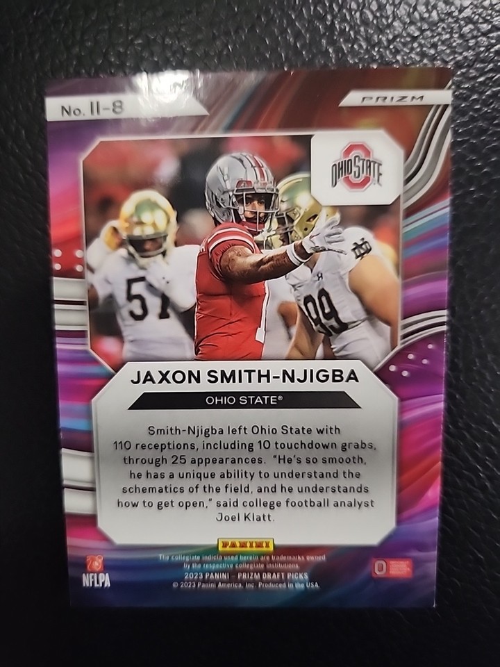2023 Panini Prizm Draft Picks - Jaxon Smith-Njigba #II-8 Gold Ice Prizm (RC) | eBay