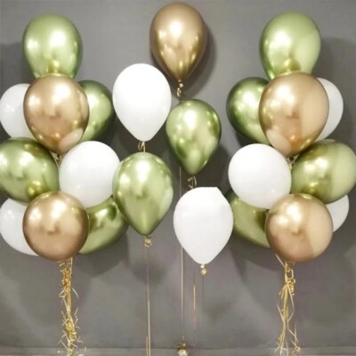3-Colors Latex Oval Balloons Birthday Party Supplies Decorations 10 ...
