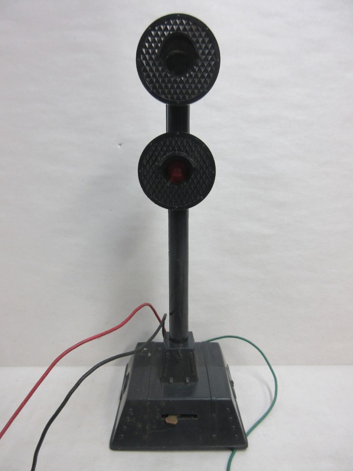 Marx Double Overhead Track Signal Bridge #1435 Stop Signal Twin Light ...