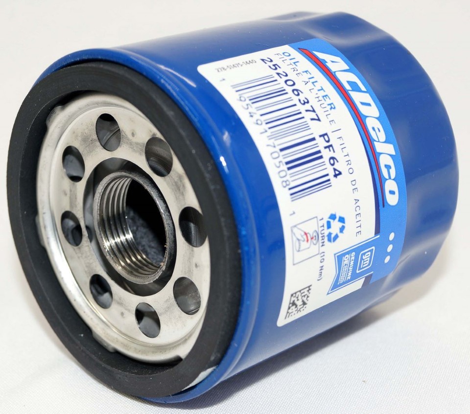 Genuine OEM ACDelco PF64 Engine Oil Filter GM 25206377 PF64F 12696048 ...
