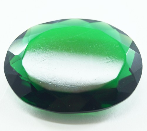 74 Ct EGL Certified Natural Green Color Stunning Topaz Oval Shape Loose ...