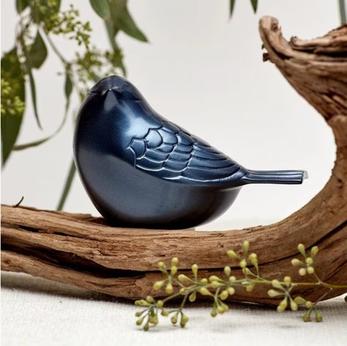 Brand New! Small Songbird Memorial Keepsake Urn in Pearl for Human or ...