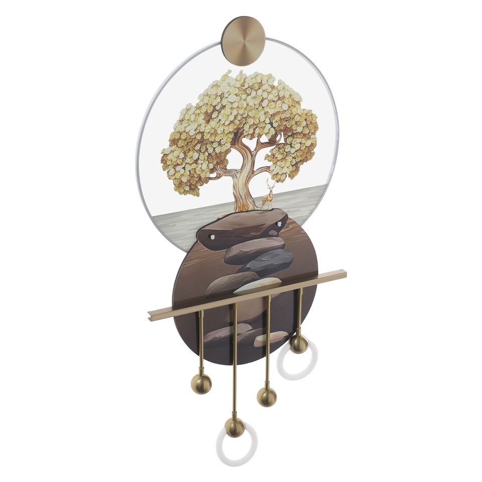 Electric Wall Art Hanging Decoration With LED Warm Lighting & Remote ...